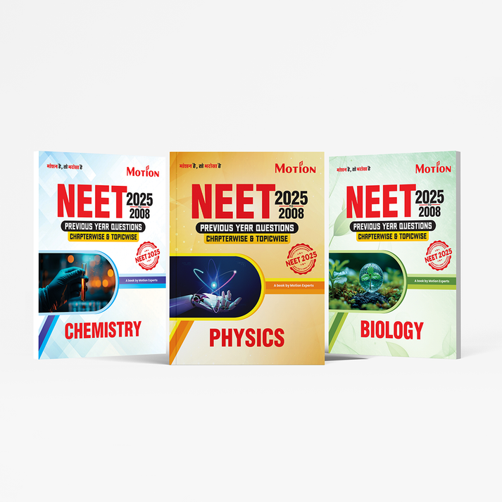 NEET PYQs Combo (2025-2008) – Physics, Chemistry & Biology – Motion